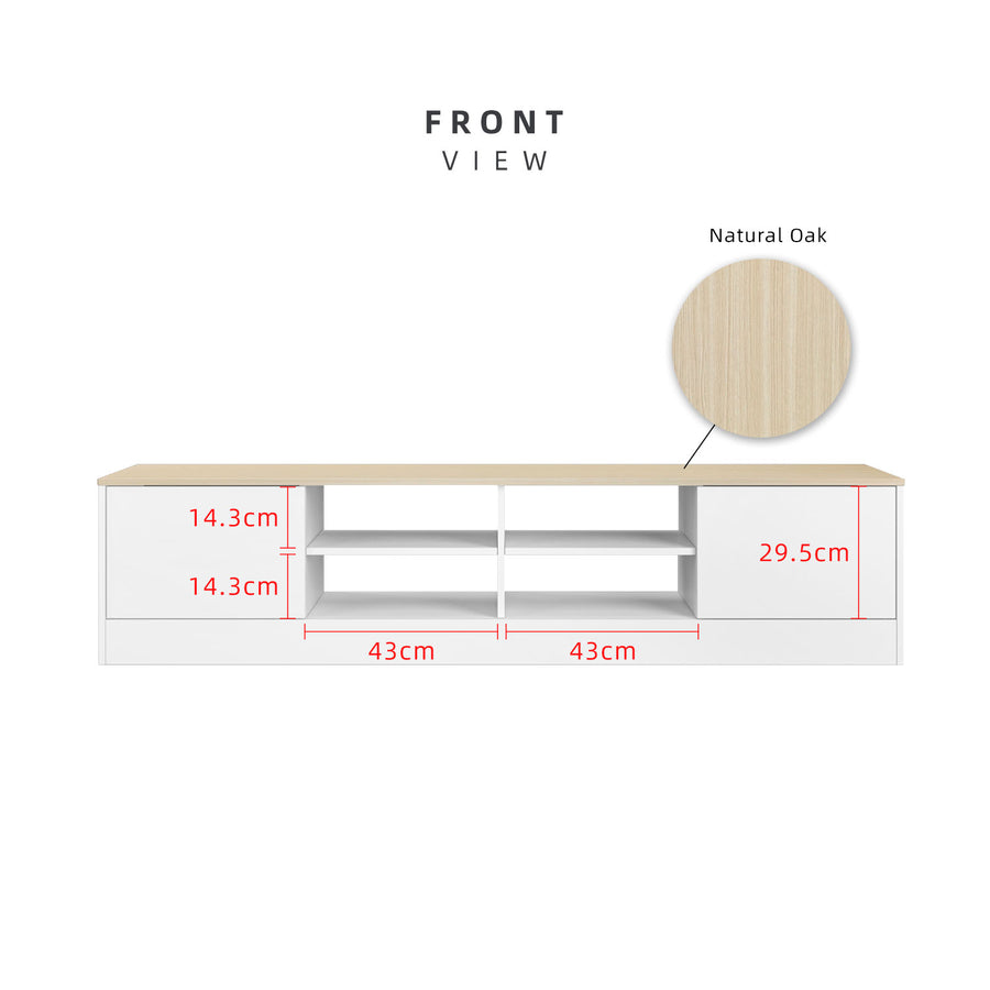 Homez 4FT / 5FT / 6FT TV Cabinet wooden TV Console living room Minimal ...